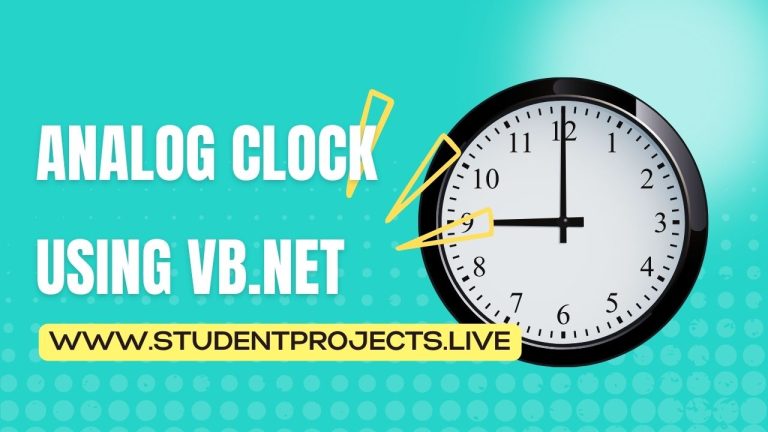 Analog Clock using VB.NET - Student Projects Live