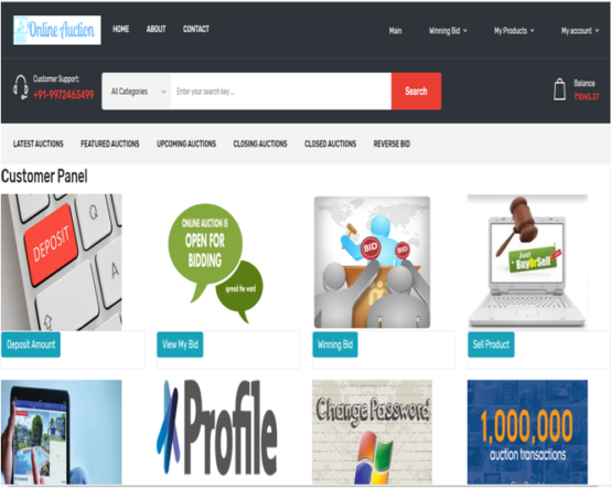 PHP-MySQL Online Auction Bidding System - Student Projects Live