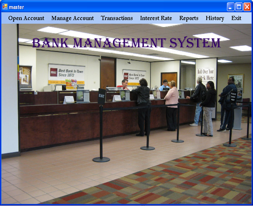 Bank Management Software Application - Student Projects Live